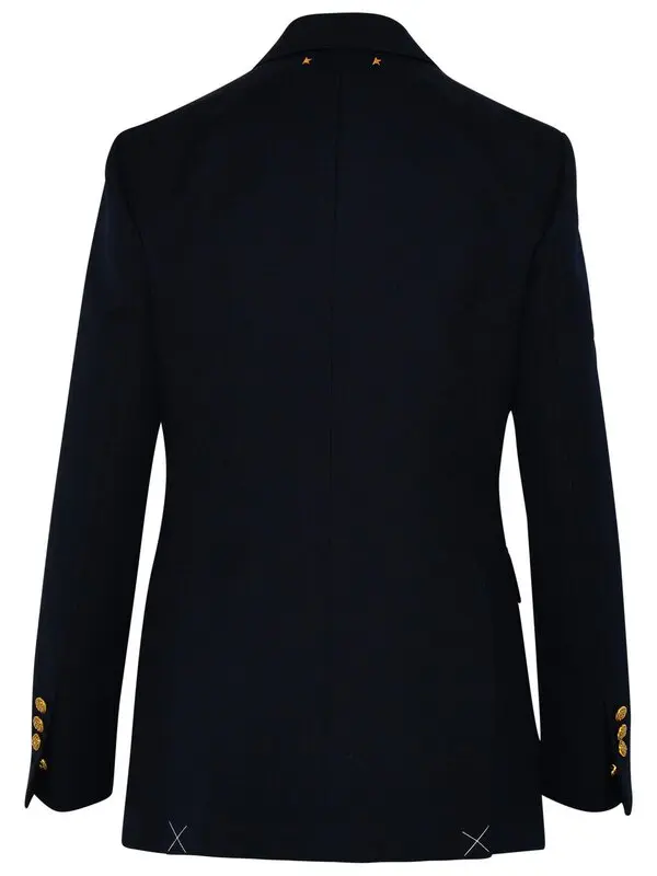 GOLDEN GOOSE Blazer Logo Manica - Blue