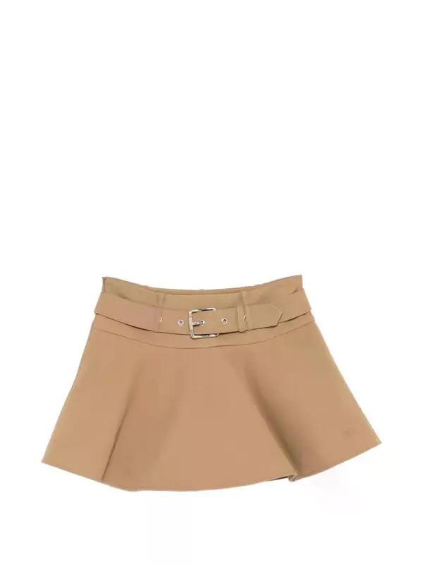 Loewe Belted Mini Skirt - Neutrals
