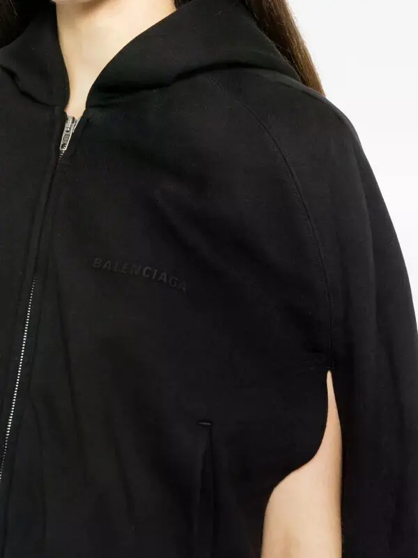 Balenciaga Cape-style Hooded Jacket