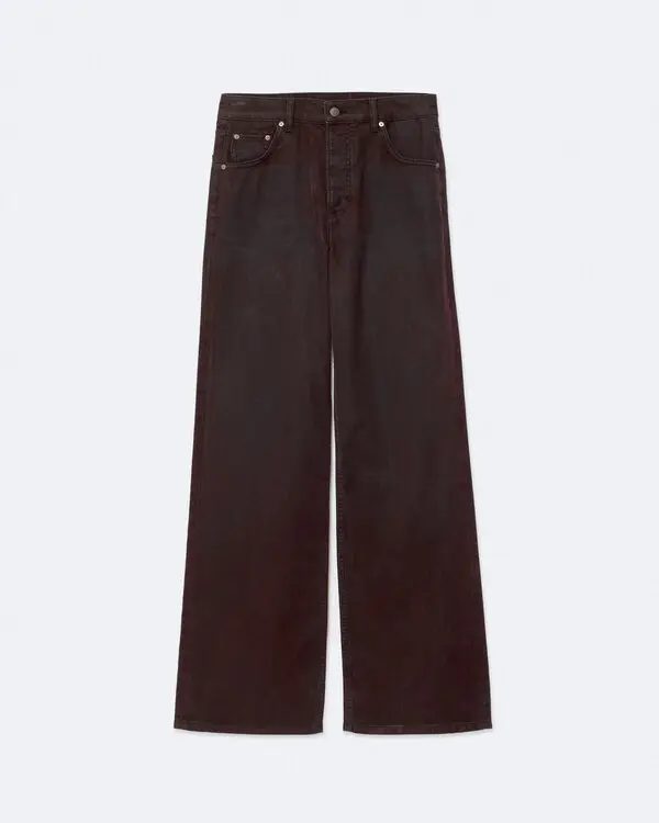 ALLSAINTS Lou Flocked Denim High-rise Relaxed-fit Jeans - Flock