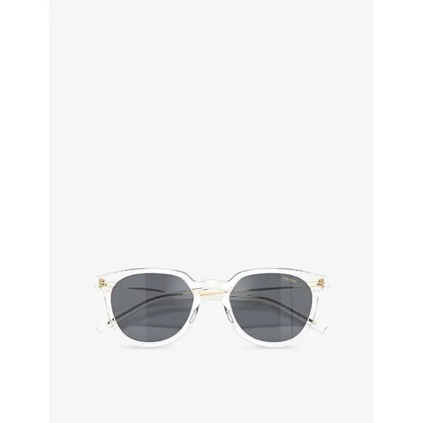 Prada Pr D15sd Oval-frame Acetate Sunglasses