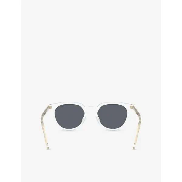 Prada Pr D15sd Oval-frame Acetate Sunglasses