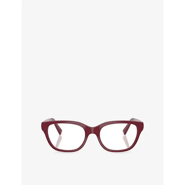 Miu Miu Mu 07zv Square-frame Injected Optical Glasses - Red