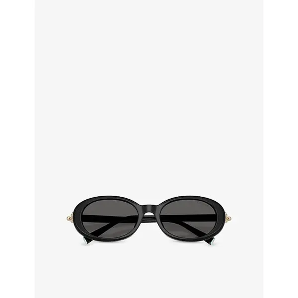 Tiffany & Co. Tf4242d Oval-frame Acetate Sunglasses