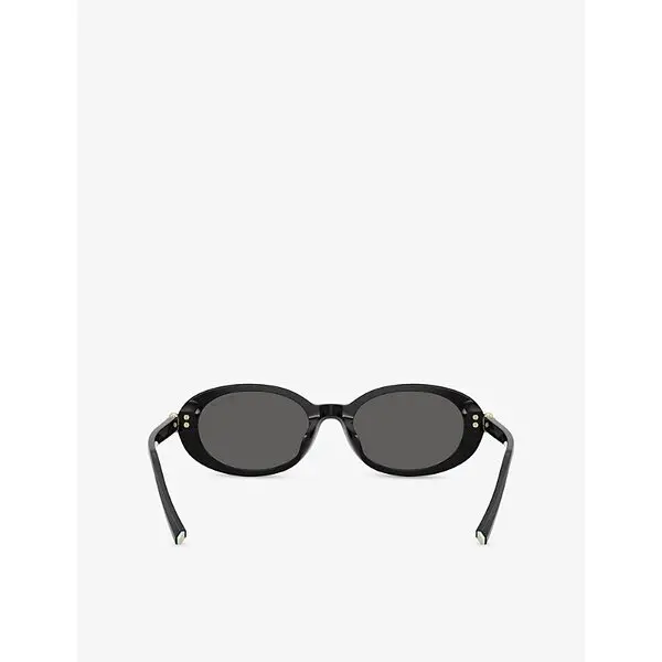 Tiffany & Co. Tf4242d Oval-frame Acetate Sunglasses