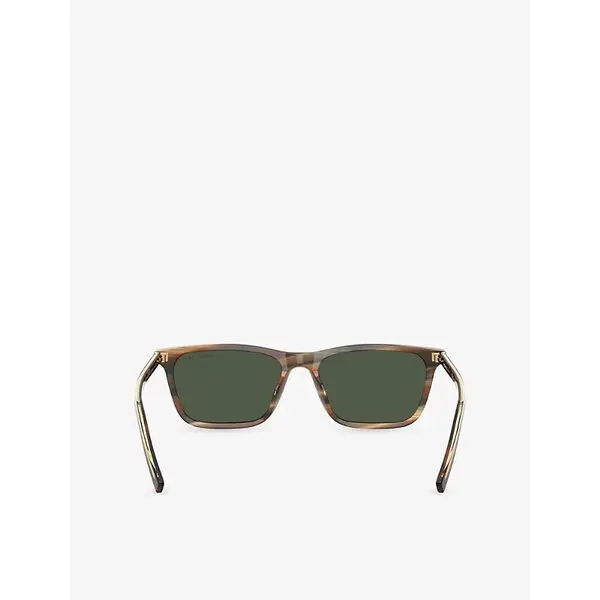 Prada Pr D19s Rectangle-frame Acetate Sunglasses