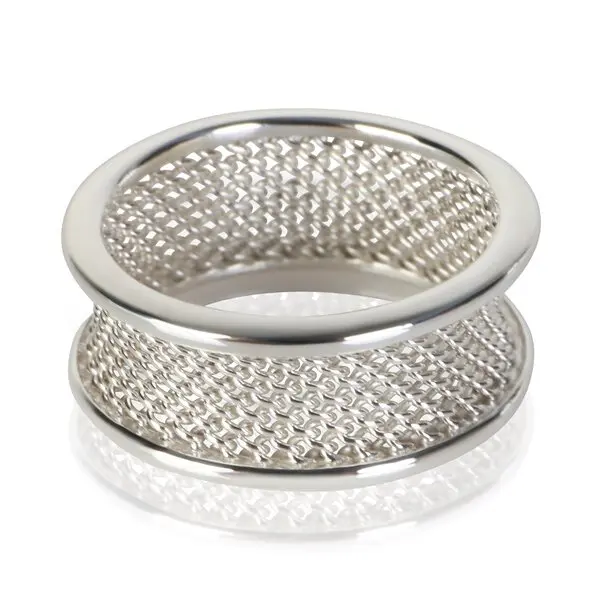 Tiffany & Co. Sterling Silver Mesh Ring
