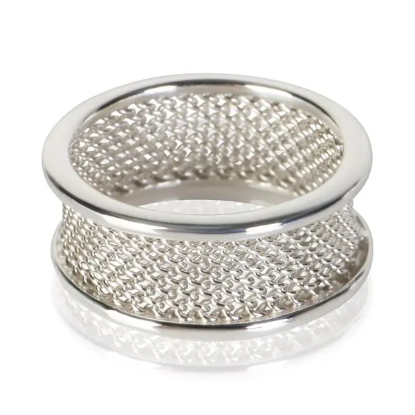 Tiffany & Co. Sterling Silver Mesh Ring