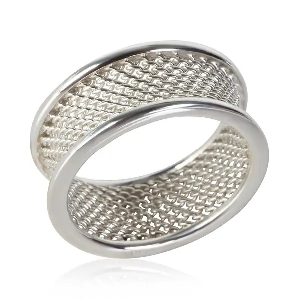 Tiffany & Co. Sterling Silver Mesh Ring