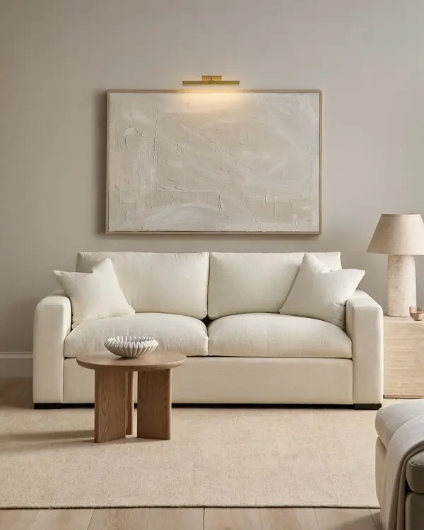 Quince Oasis Sofa In Performance Chenille-linen Blend - Sorrell