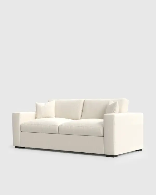 Quince Oasis Sofa In Performance Chenille-linen Blend - Sorrell