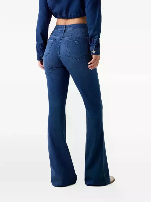 Guess Logo-patch Flared Jeans