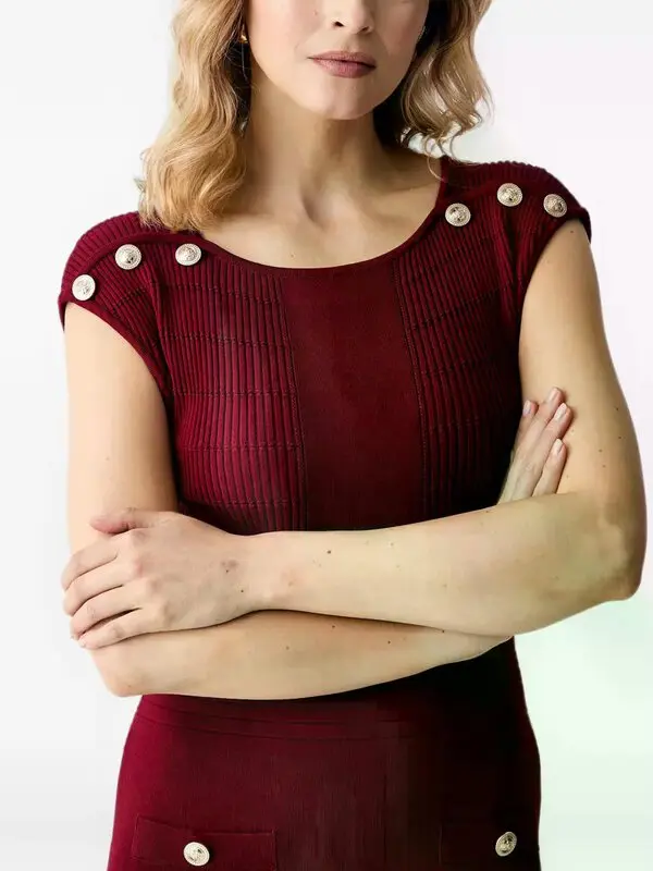 Guess Button-embellished Mini Dress