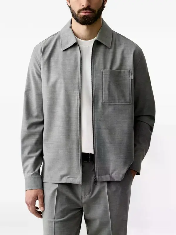 JOOP! Zip-up Patch-pocket Shirt