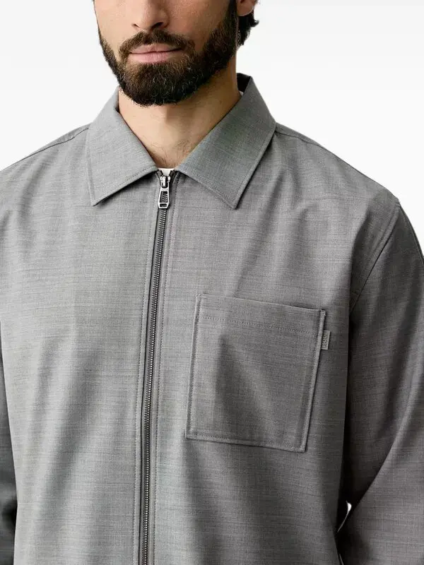JOOP! Zip-up Patch-pocket Shirt