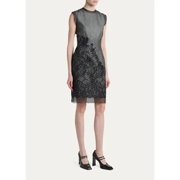 Alexander McQueen Quilted Lace Dress