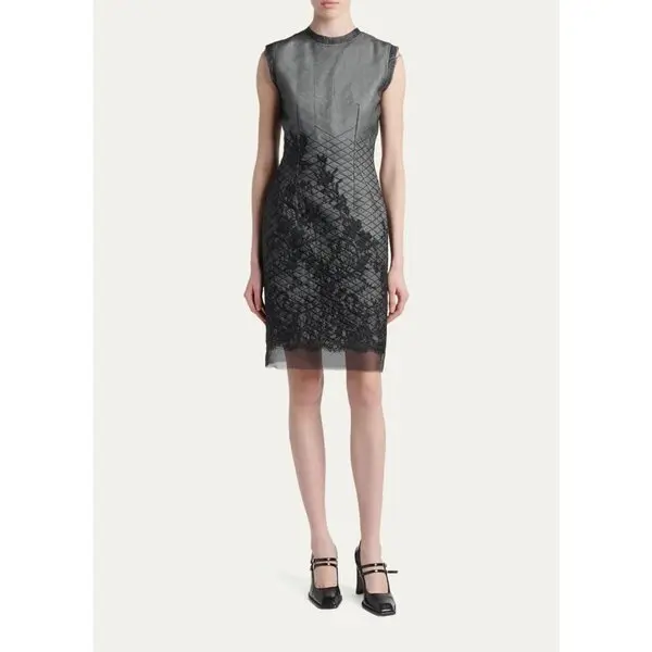 Alexander McQueen Quilted Lace Dress