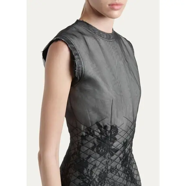 Alexander McQueen Quilted Lace Dress