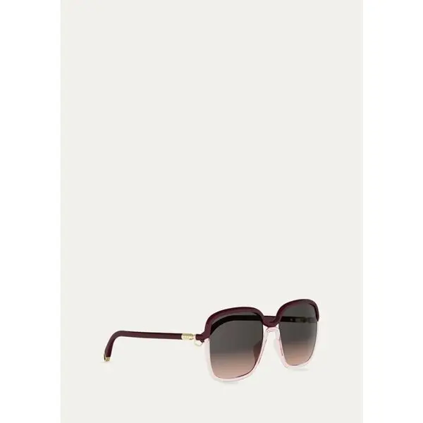 Dior Twincolors 56mm Square Sunglasses