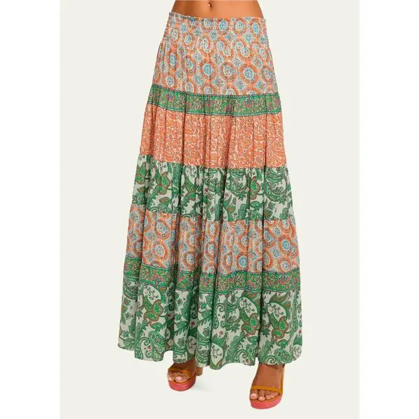 Ramy Brook Dorotha Tiered Maxi Skirt