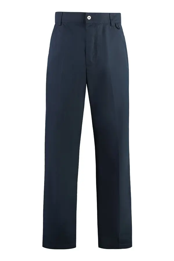 Bottega Veneta Cotton Cargo Trousers - Blue