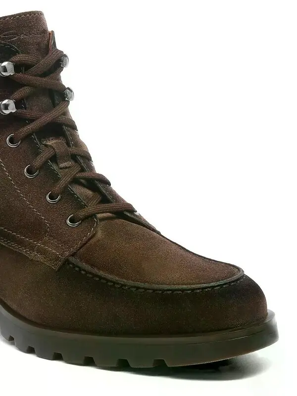 Santoni Suede Ankle Boots