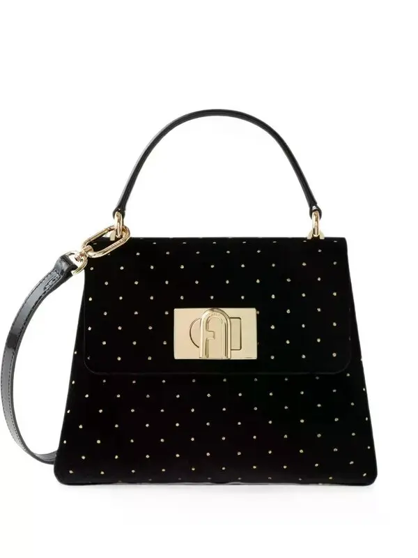 Furla Stud-embellished Top-handle Tote Bag