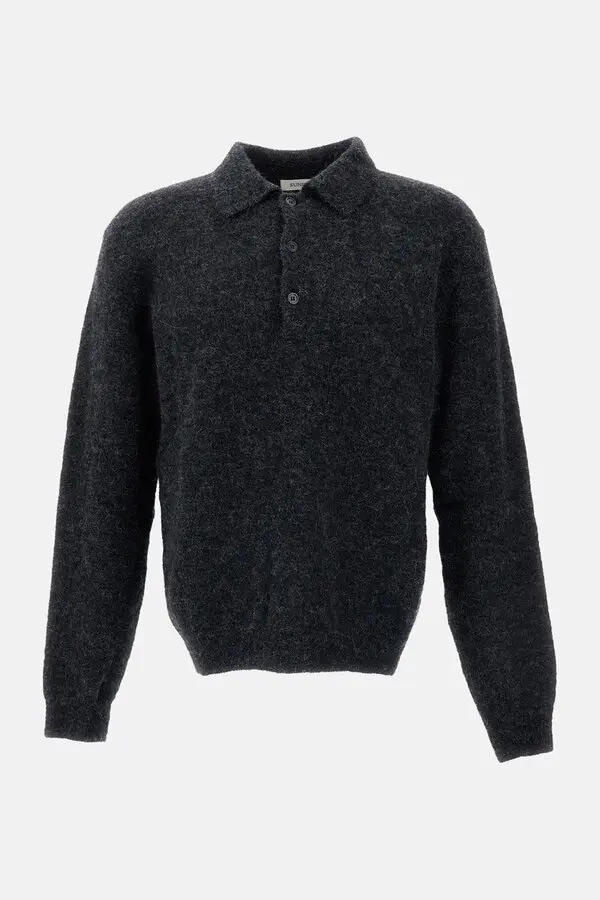 SUNFLOWER Mohair Polo - Grey
