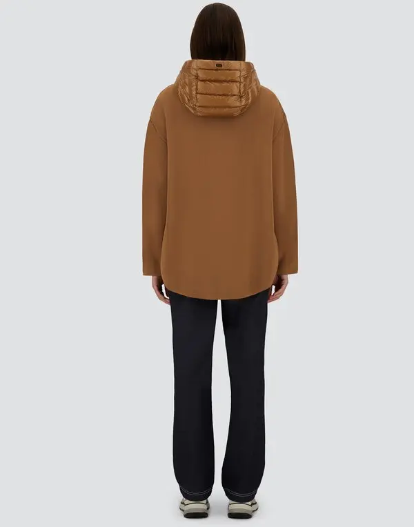 Herno Hooded Jacket In Pure Cotton And Nylon Ultralight