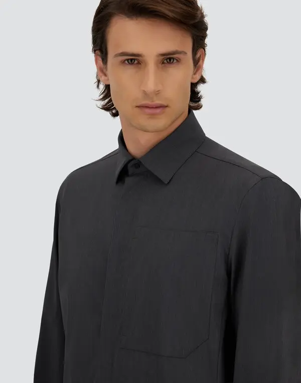 Herno Shacket In Tech-merino