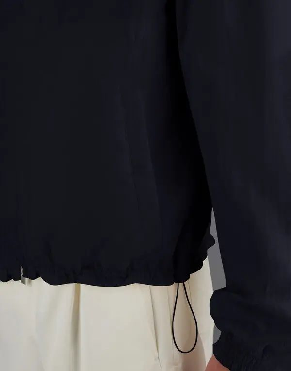 Herno Zipped Shacket In Tech-crinkle