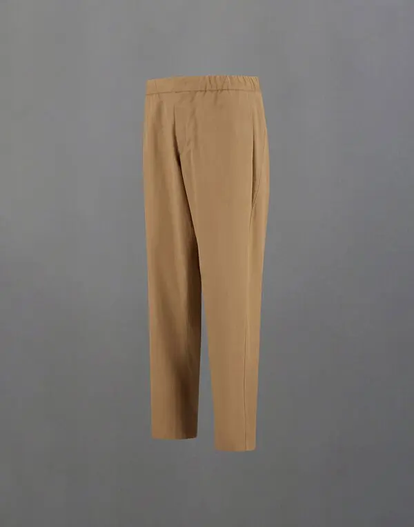 Herno Barrel-fit Trousers In Comfort Tech Twill