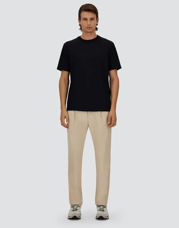 Herno Trousers In Suede Effect And Changing Nylon