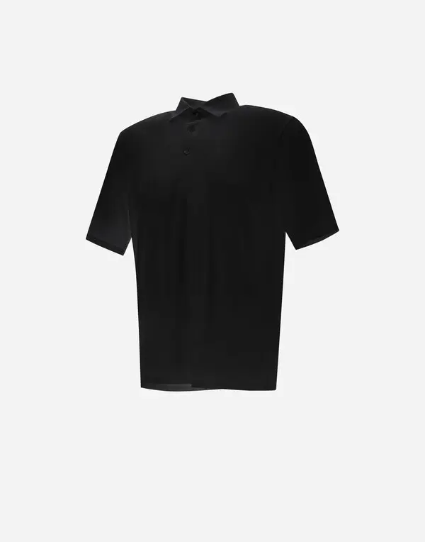 Herno Spring Ultralight Scuba Polo Shirt - Black