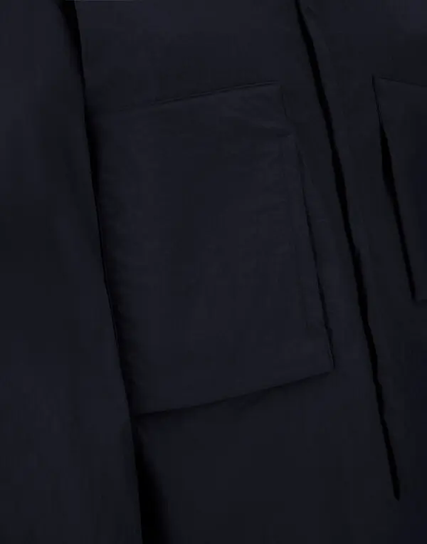 Herno Shacket In Tech-crinkle