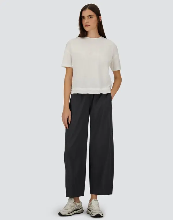 Herno Trousers In Tech-merino - Iron