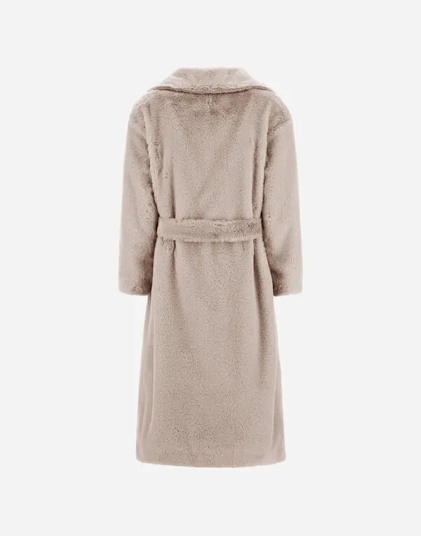 Herno Coat In Soft Alternative Fur