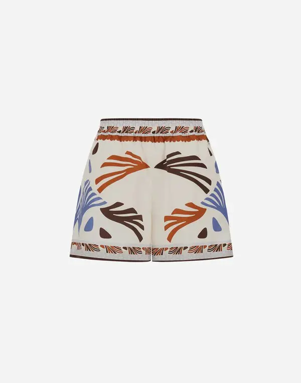 Herno Shorts In Summer Print Cotton - Multicolor