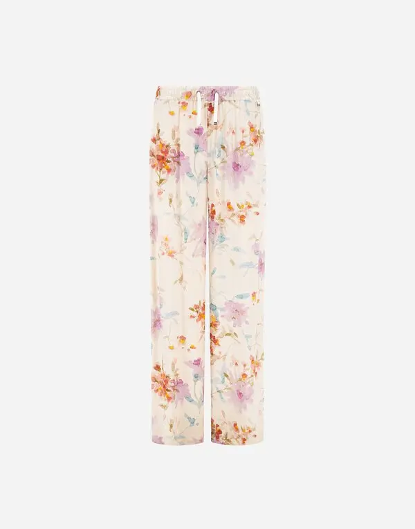 Herno Trousers In Floral Print