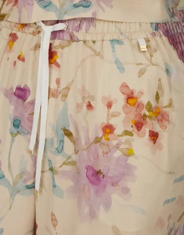 Herno Trousers In Floral Print