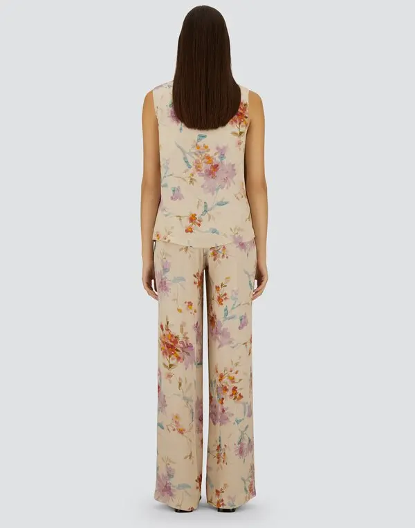 Herno Trousers In Floral Print