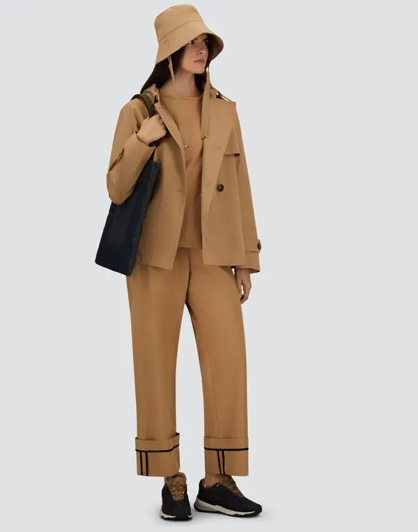 Herno Pea Coat In Dean