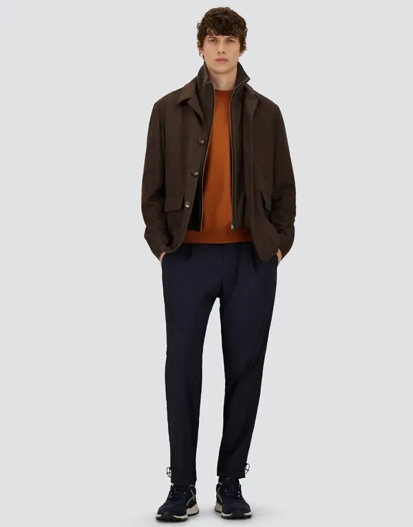 Herno Resort Trousers In Lightweight Stretch Nylon
