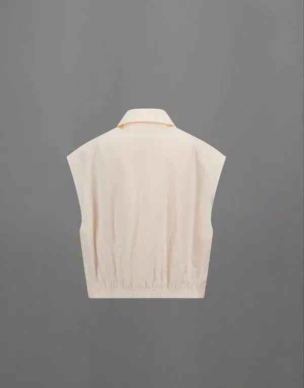Herno Vest In Tech-crinkle