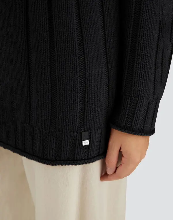 Herno Sweater In Ribbed Pure Cashmere