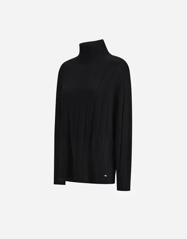 Herno Sweater In Ribbed Pure Cashmere