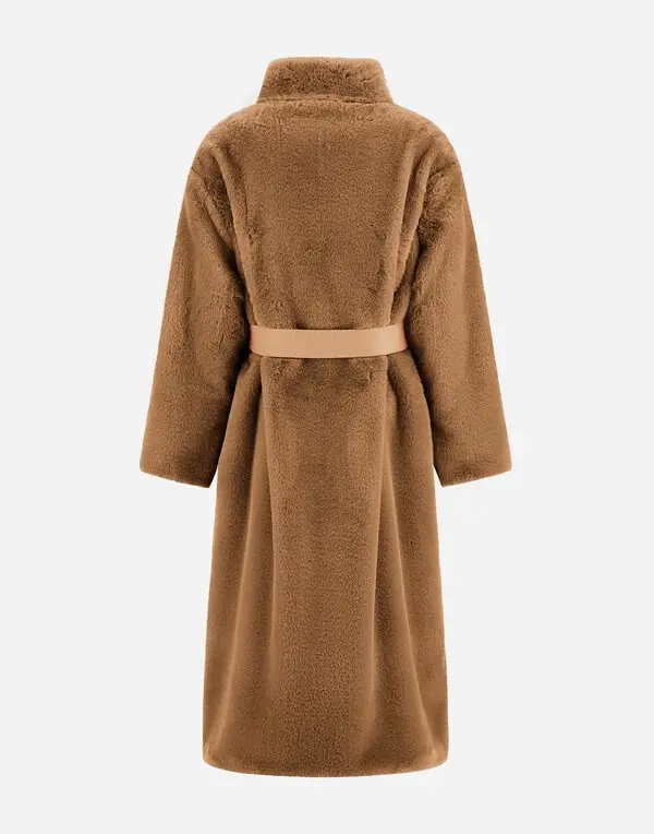 Herno Reversible Coat In Soft Alternative Fur And Pure Cashmere
