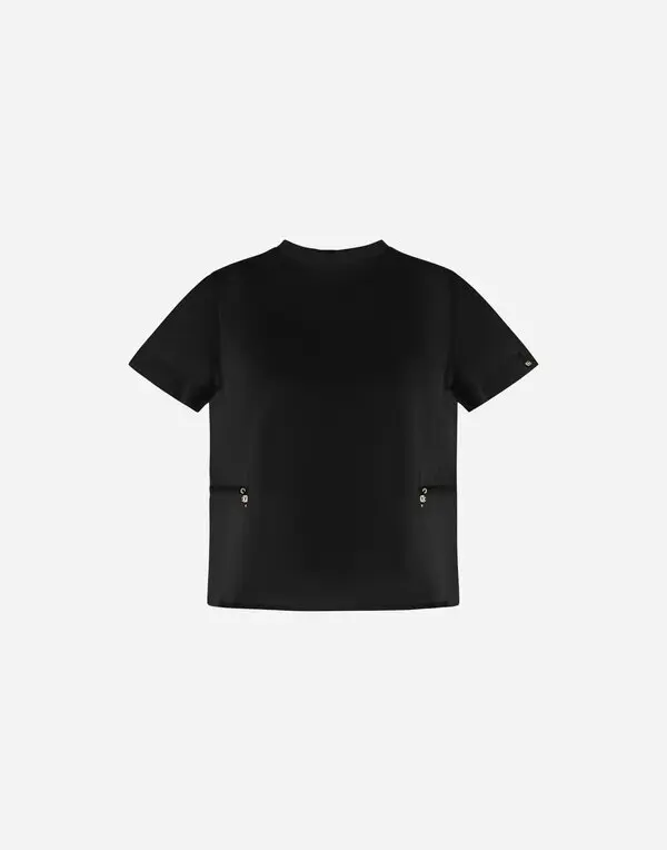 Herno T-shirt In Chic Cotton Jersey And New Techno Taffeta