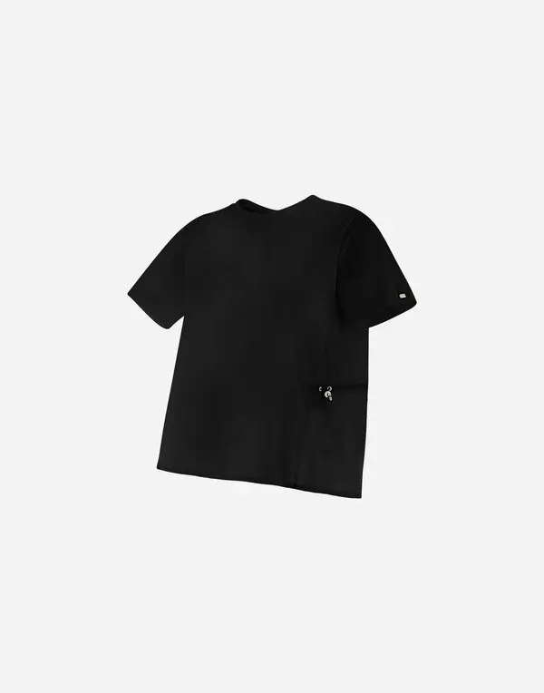 Herno T-shirt In Chic Cotton Jersey And New Techno Taffeta