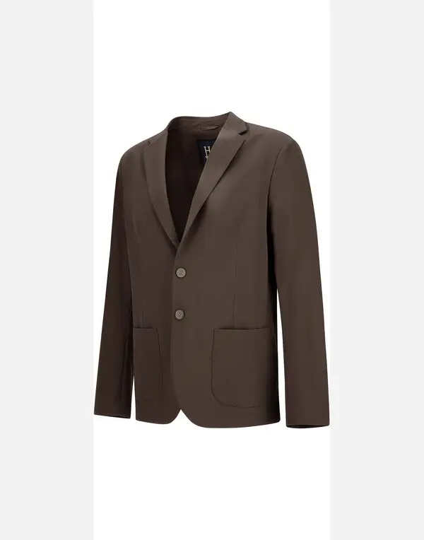 Herno Seer-crease Blazer - Brown